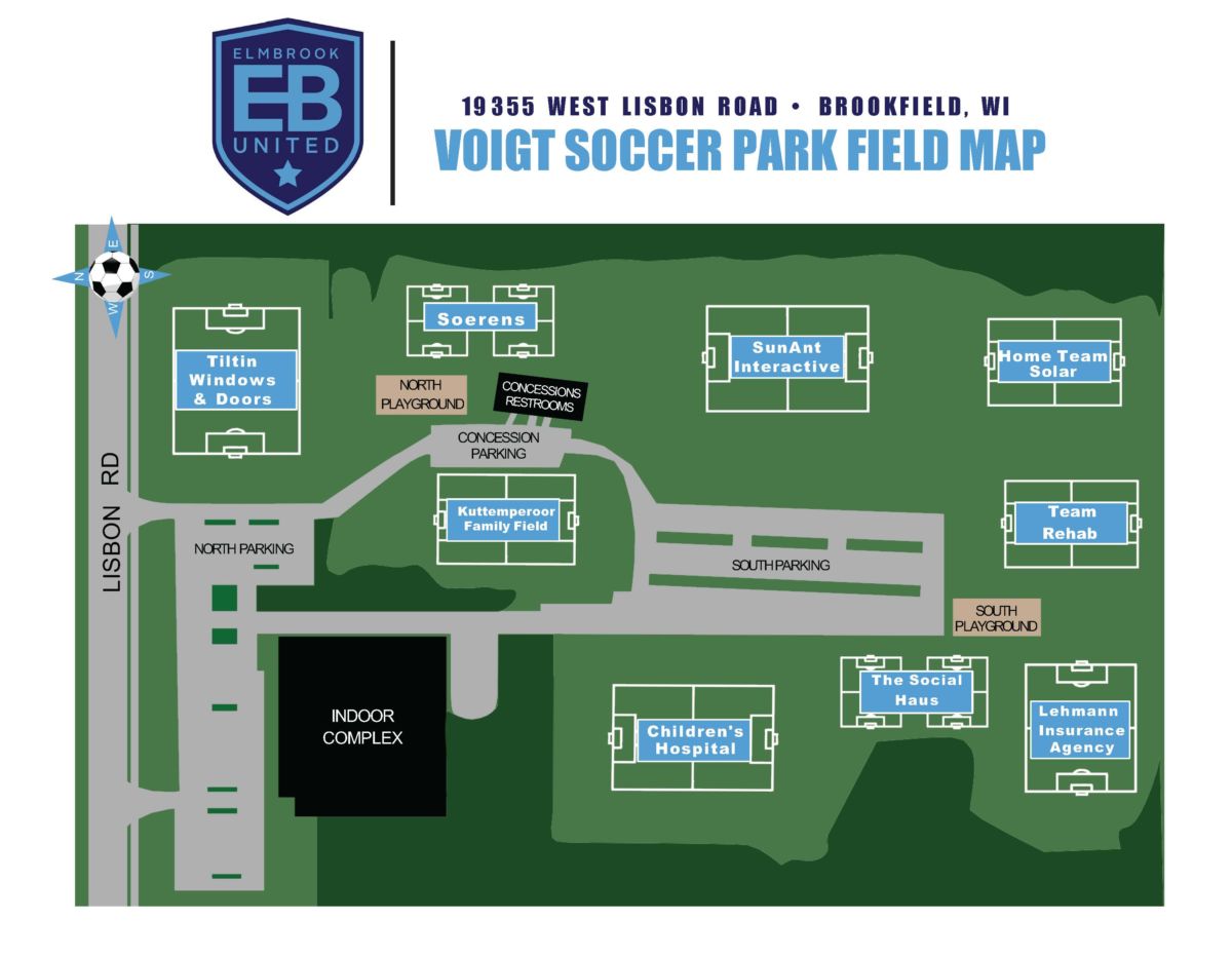 2023 EBU Select Cup Field Maps - Elmbrook United